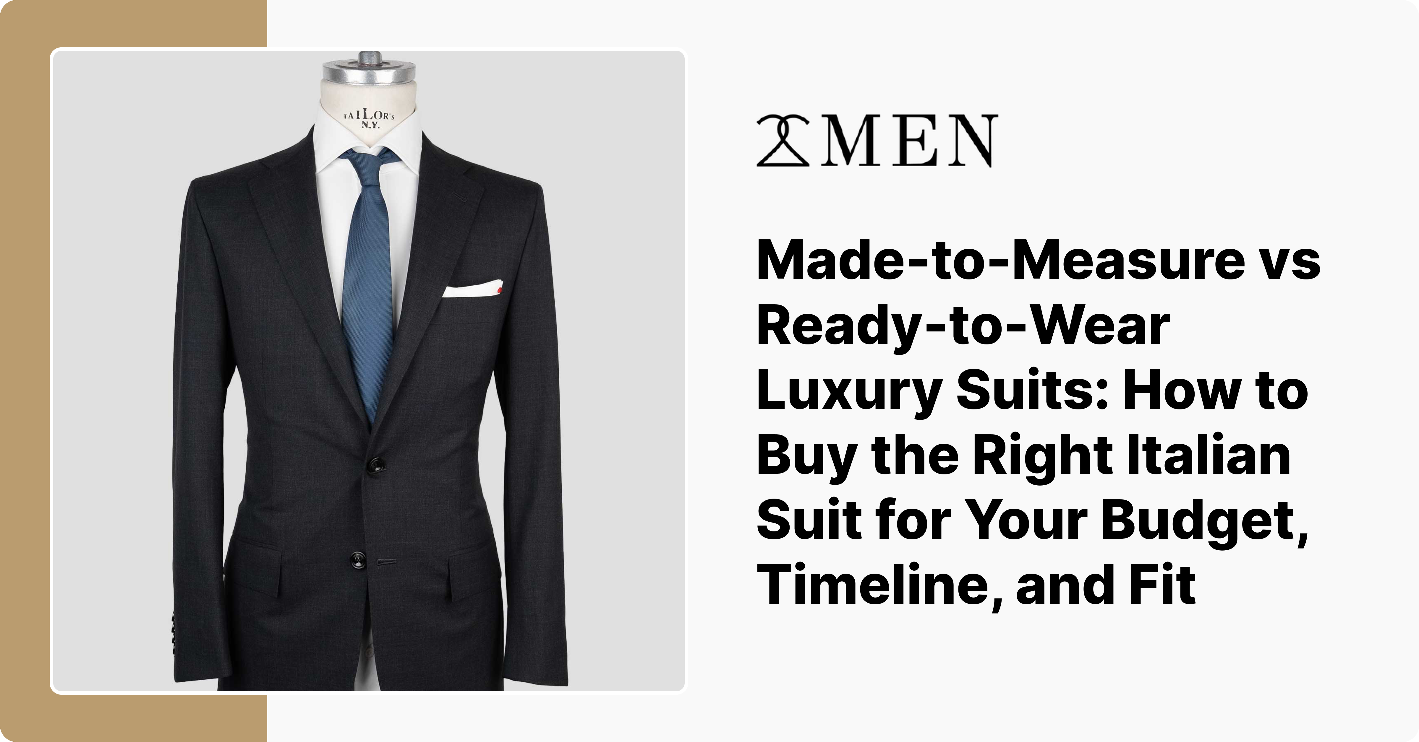 Made-to-Measure vs Ready-to-Wear Luxury Suits: How to Buy the Right It ...