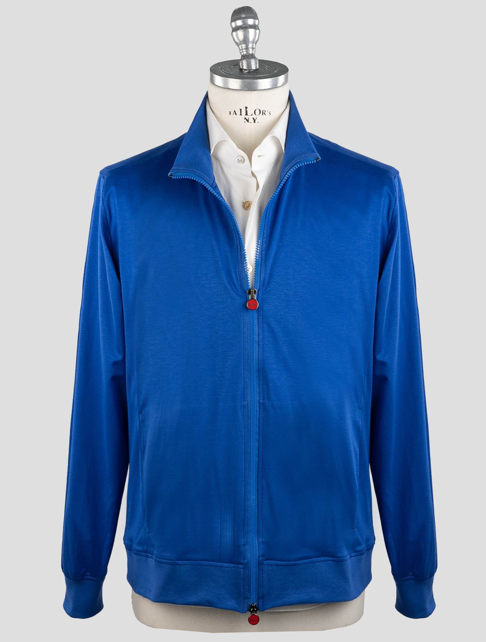 Kiton Blue Cotton Coat B-ONE – 2Men